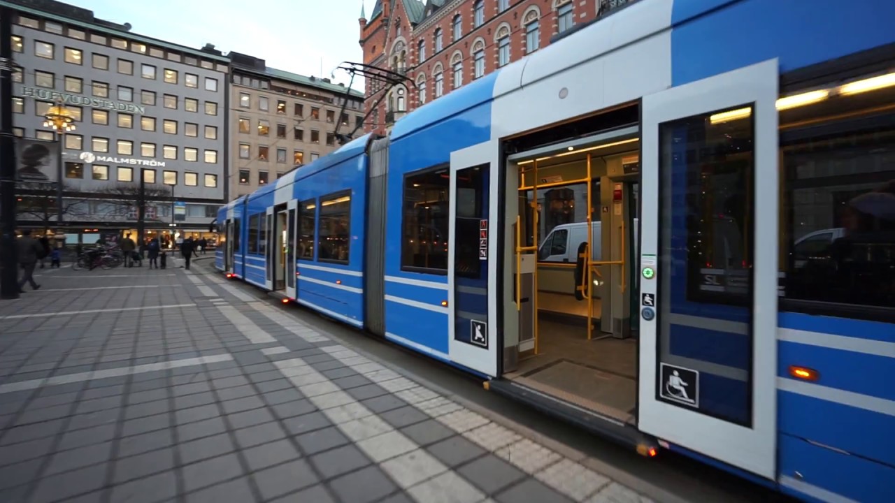 Sweden, Stockholm, tram ride from Norrmalmstorg to Djurgårdsbron - YouTube