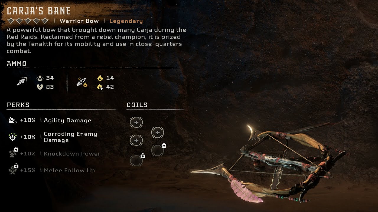 Carja's Bane Legendary Warrior Bow - All Gauntlet Runs - Horizon ...