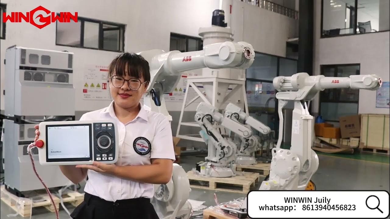 New type teach pendant——ABB robot - YouTube