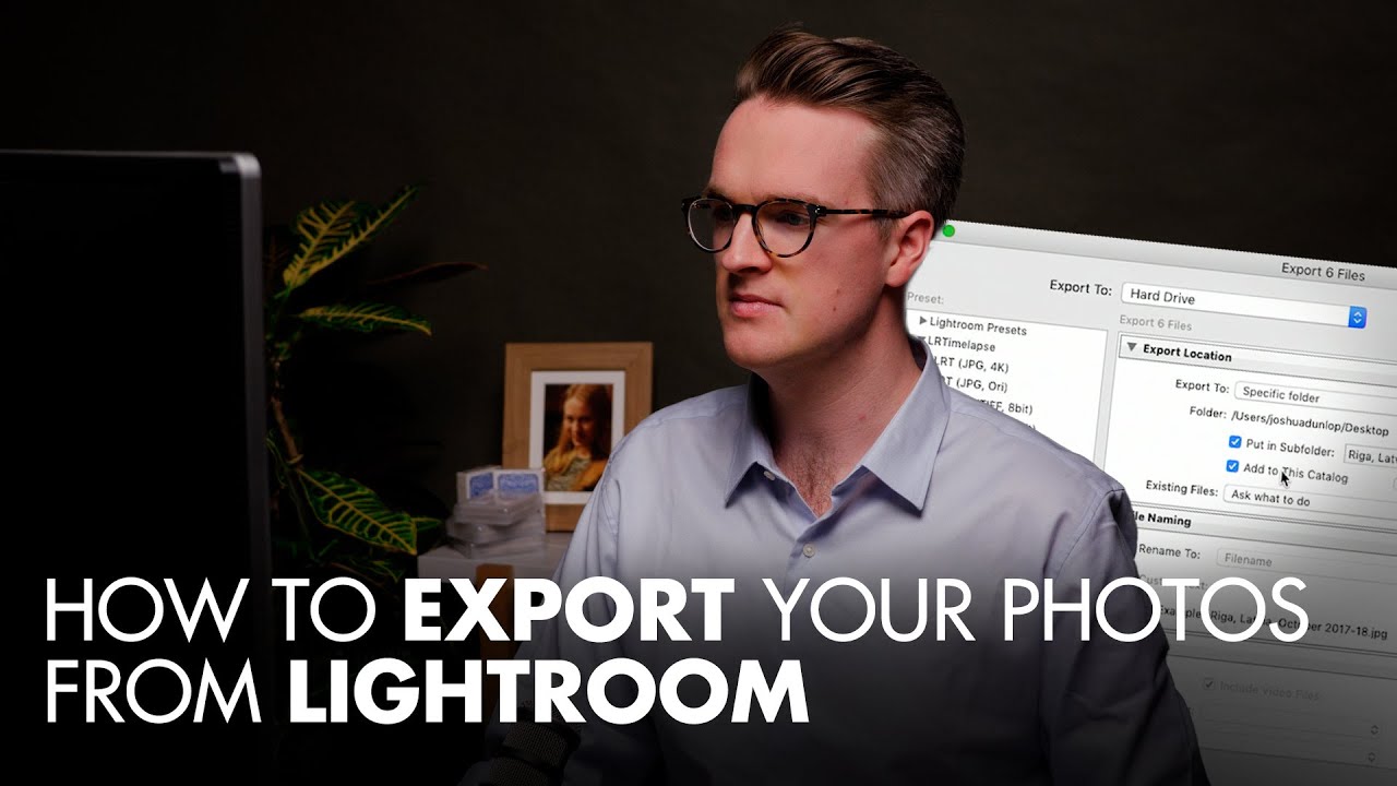 How to Export Your Photos from Lightroom - YouTube