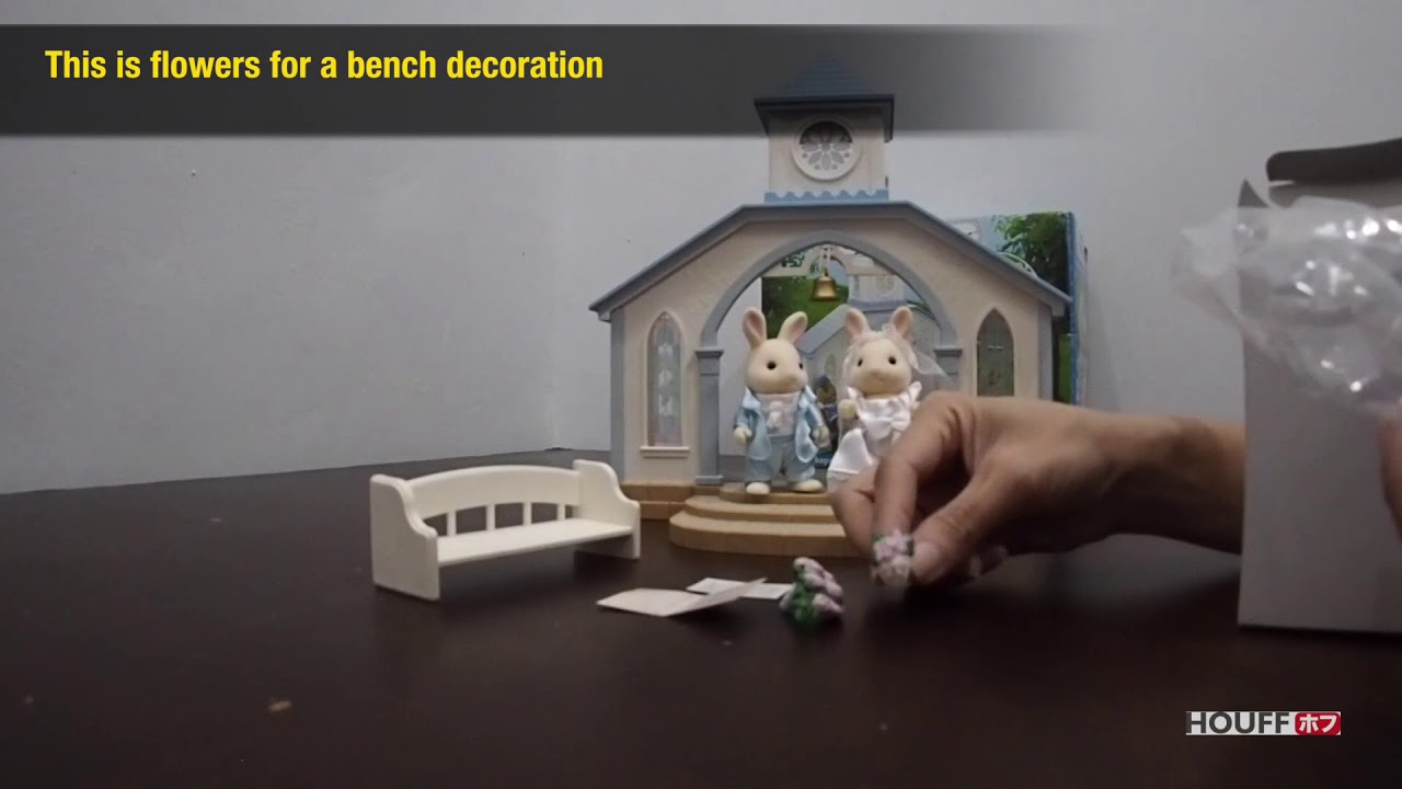 SYLVANIAN FAMILIES CALICO CRITTERS Unboxing Wedding Chapel with Bride ...
