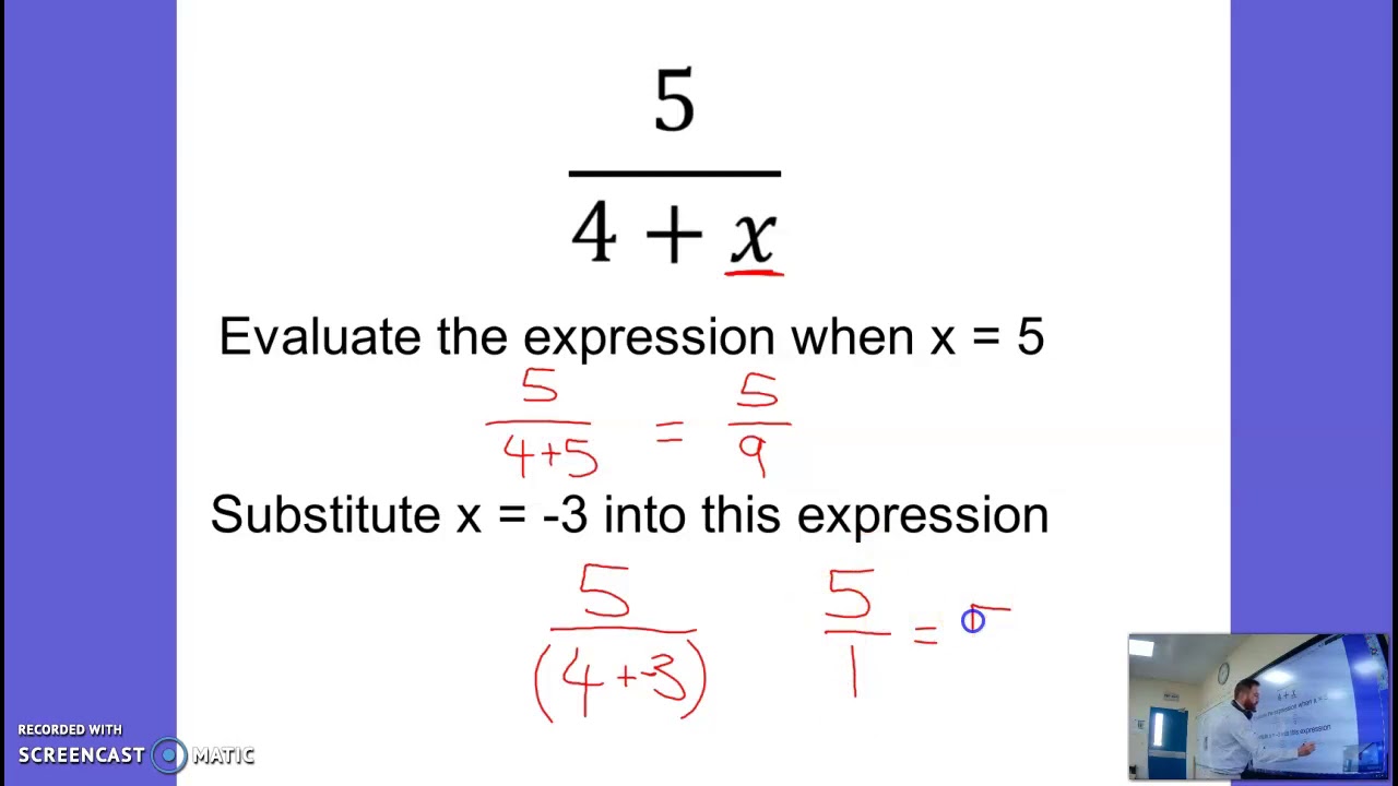Evaluating Expressions (Substitution) - YouTube