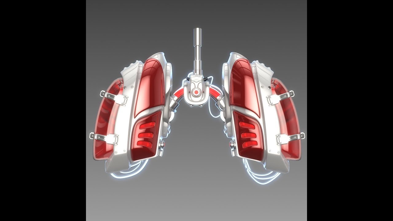 3dmodel mechanical lungs concept at 3dexport.com - YouTube
