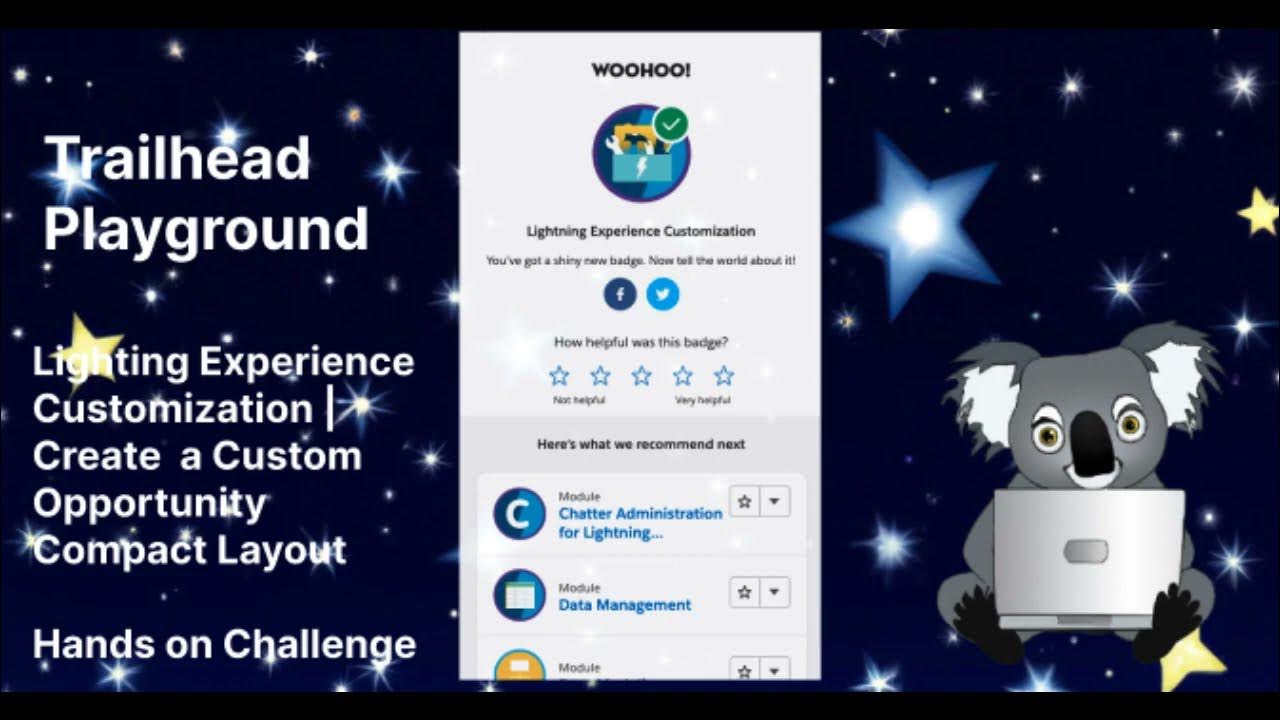 Trailhead Playground | Salesforce | Create a Custom Opportunity Compact Layout | Hands on ...