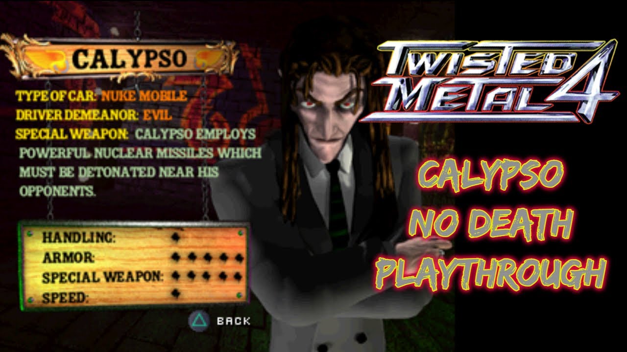 Twisted Metal 4 | Calypso No Death Playthrough - YouTube