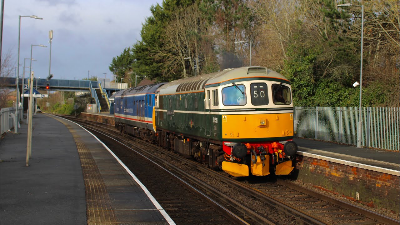 33012 and 50026 work 0Z50 from swanage to Eastleigh 11/01/2023 - YouTube