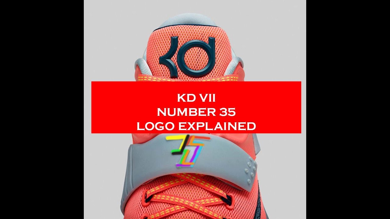 The 7's in KD 7 VII Number 35 Logo Secret Explained - YouTube