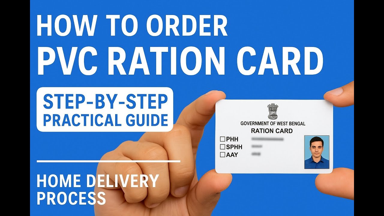 How to Get Your PVC Ration Card at Home | Online Order Step-by-Step ...
