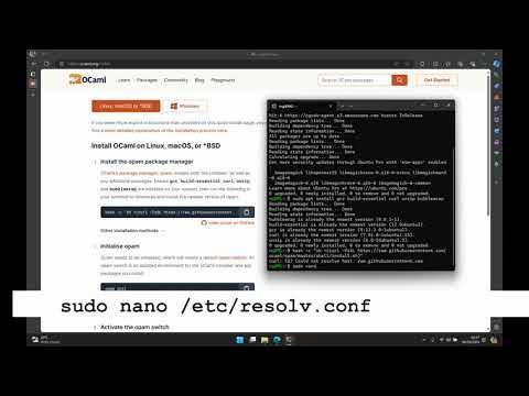 How to install OCaml on Windows using WSL - YouTube