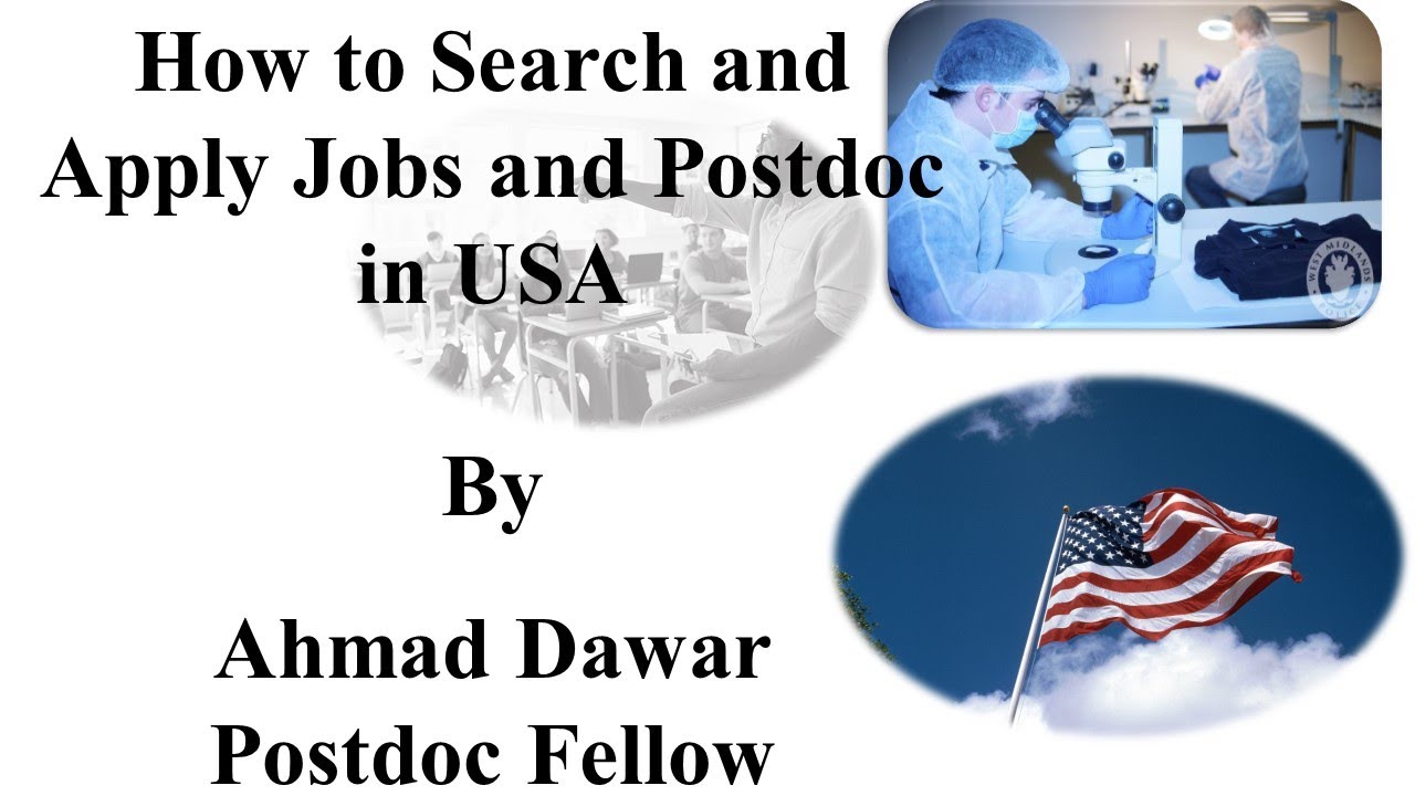 How to search Jobs/Postdocs in USA and where/How to Apply - YouTube