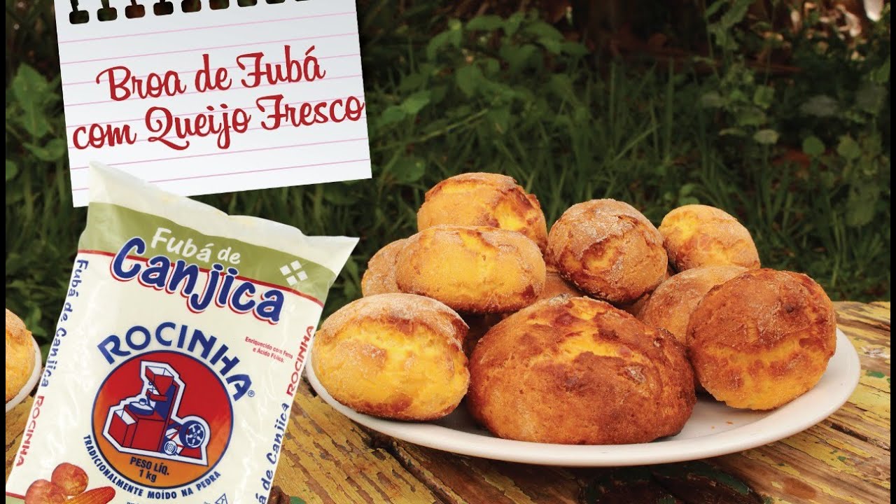 Broa de Fubá com Queijo Fresco – RECEITA TRADICIONAL COM FUBÁ MOÍDO NA ...