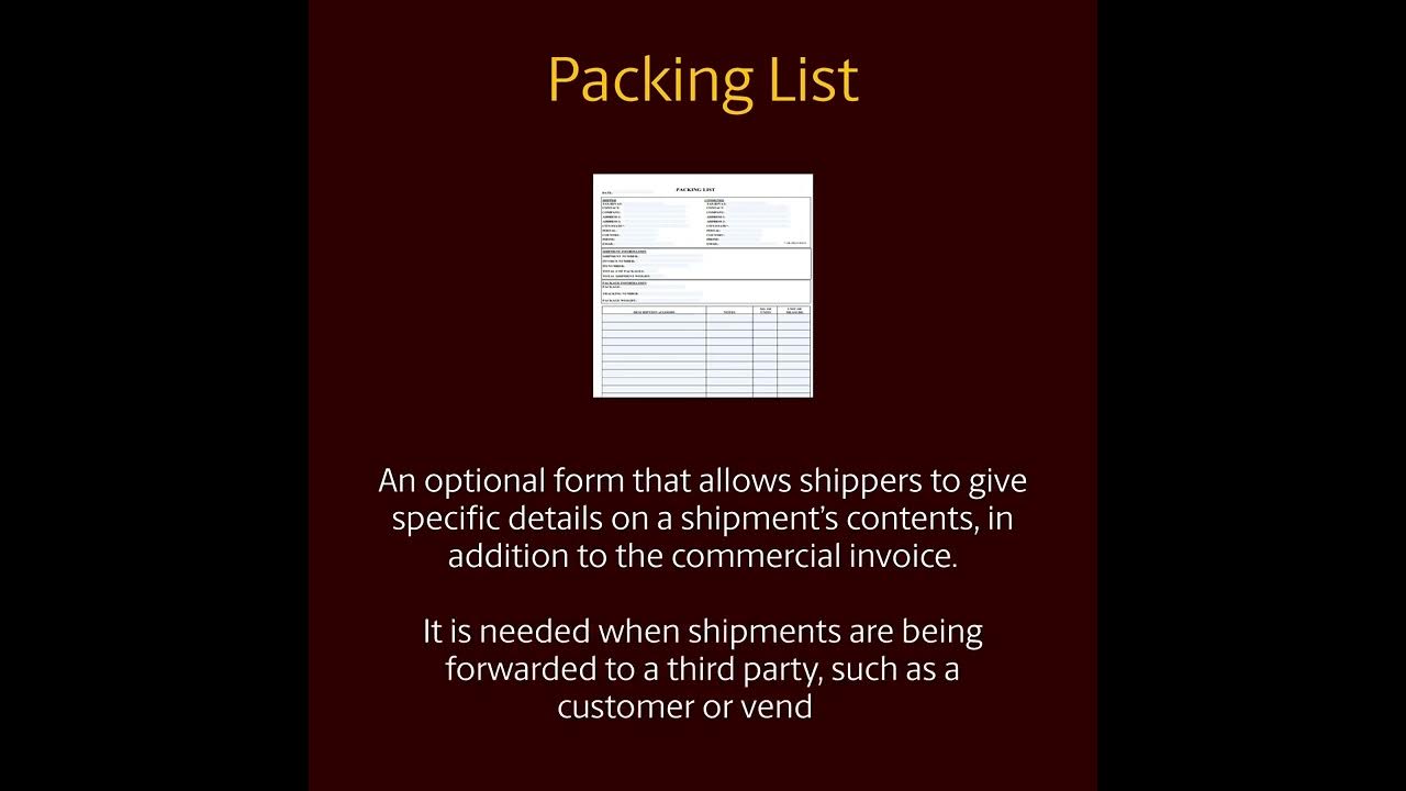 Export Documents for international shipping and common mistakes to avoid - YouTube