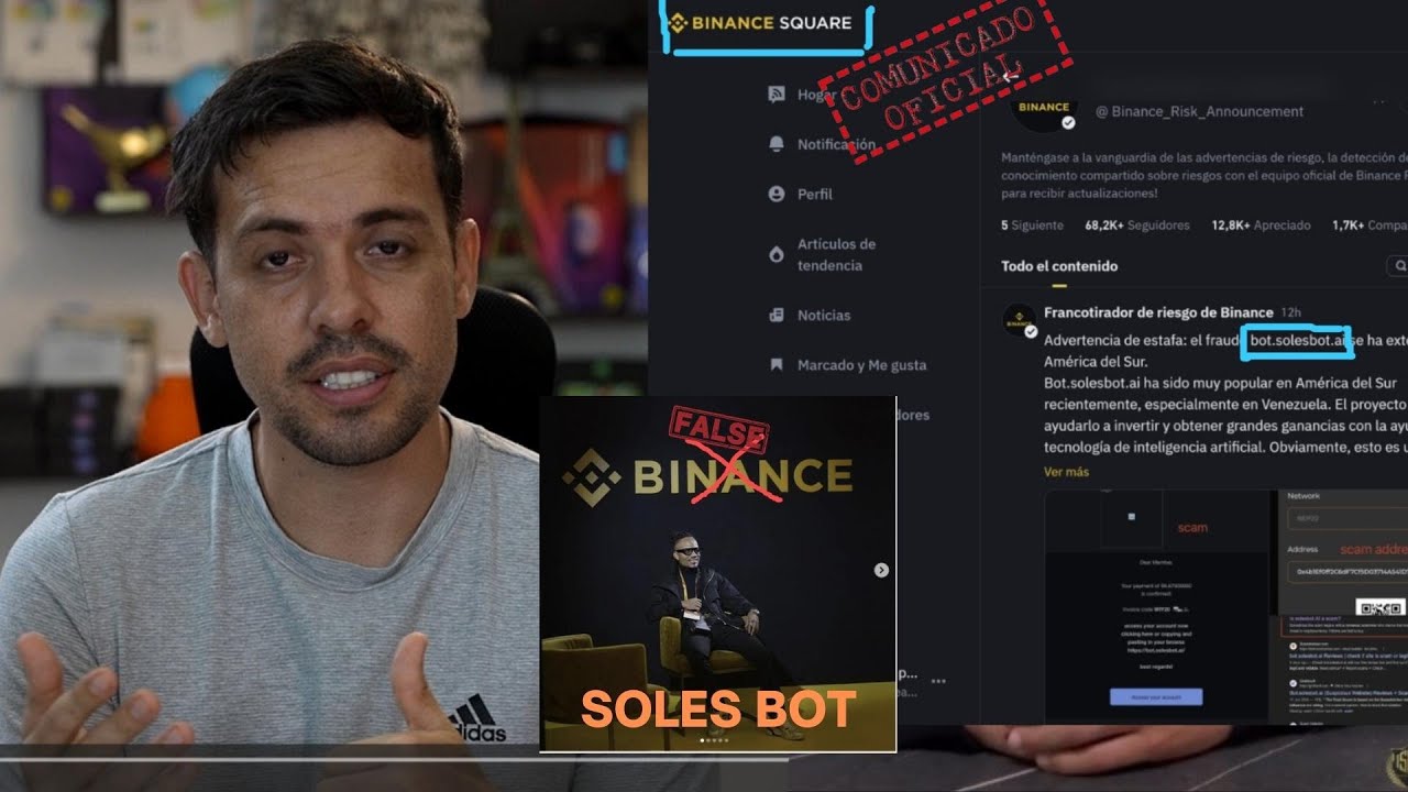 🚨SOLES BOT🚨 MIENTE ACERCA DE 🚨BINANCE NO CONGELO FONDO A USARIOS - YouTube