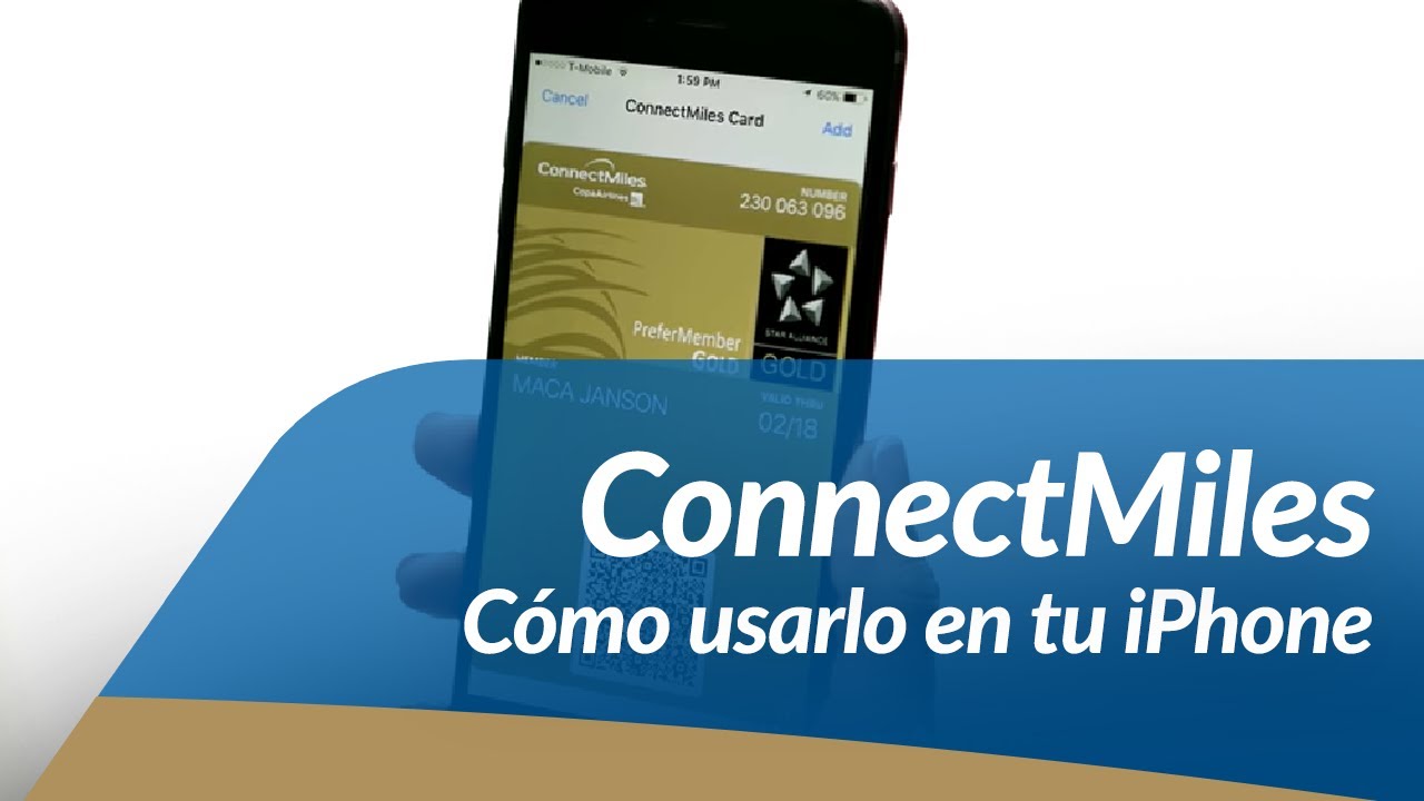 Copa Airlines explica cómo usar ConnectMiles en tu iPhone - YouTube