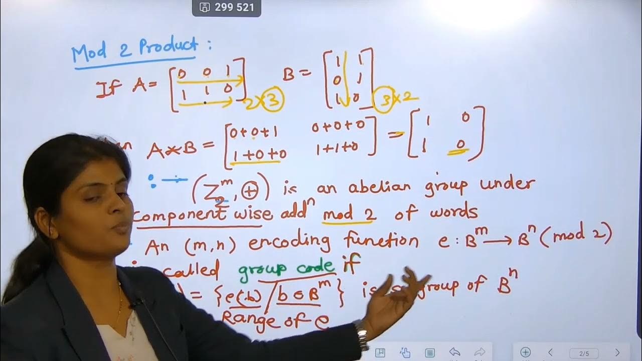 Group Code & Some examples on Group Code || Groups and Coding Theory ...