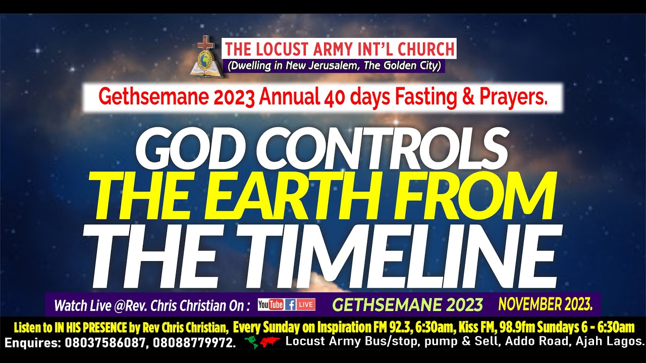 Rev Chris Christian - GOD CONTROLS THE EARTH FROM THE TIMELINE ...
