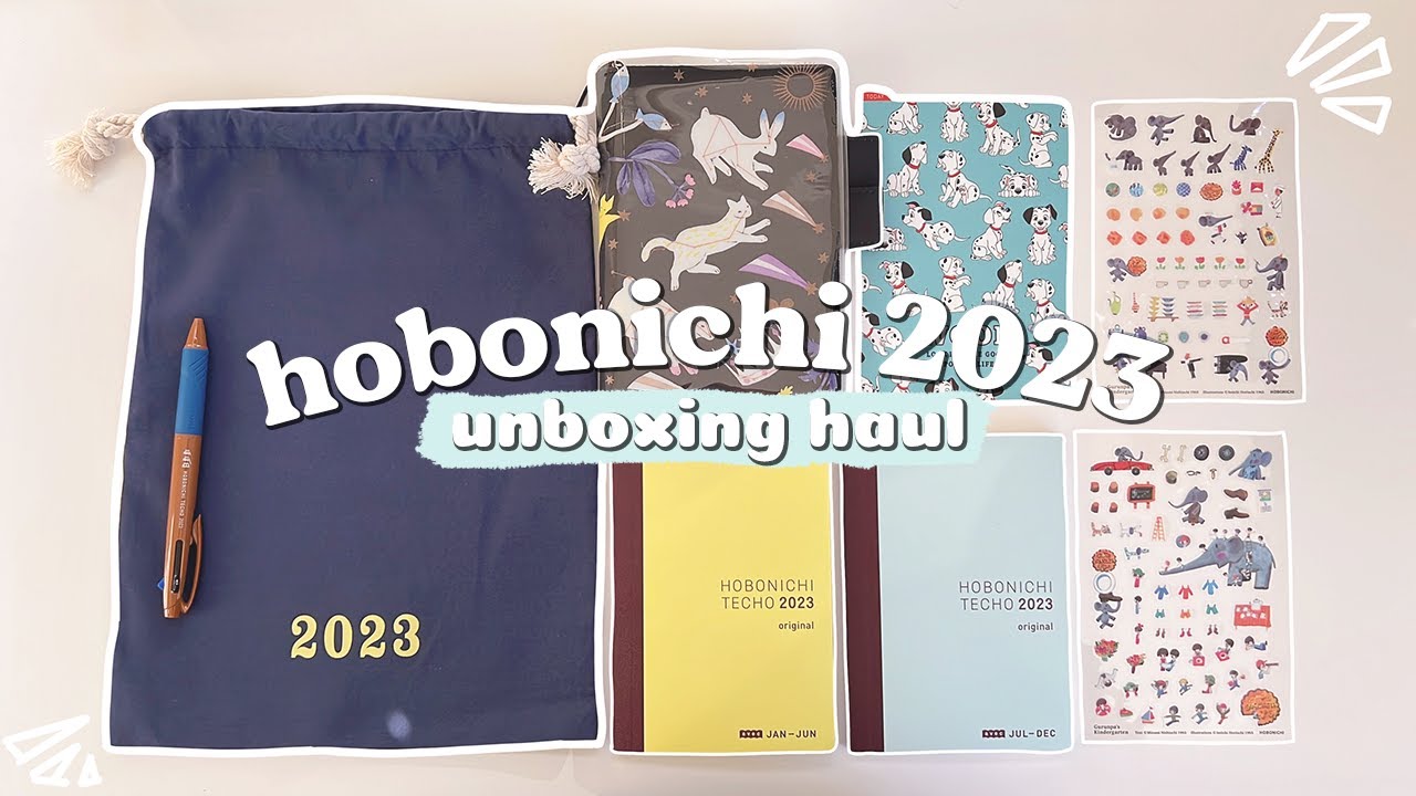 hobonichi techo 2023 unboxing // changing journal sizes // a6 avec ...
