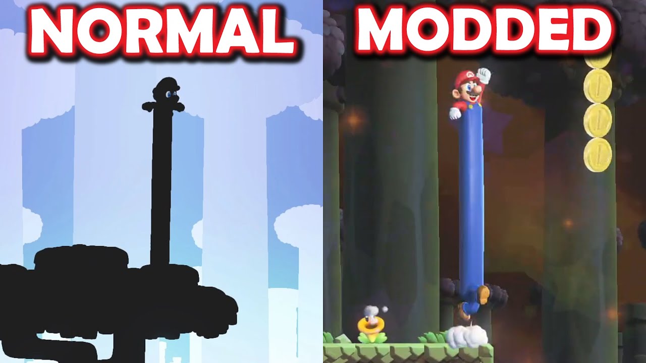 What if you remove silhouettes in Super Mario Bros Wonder? [All ...