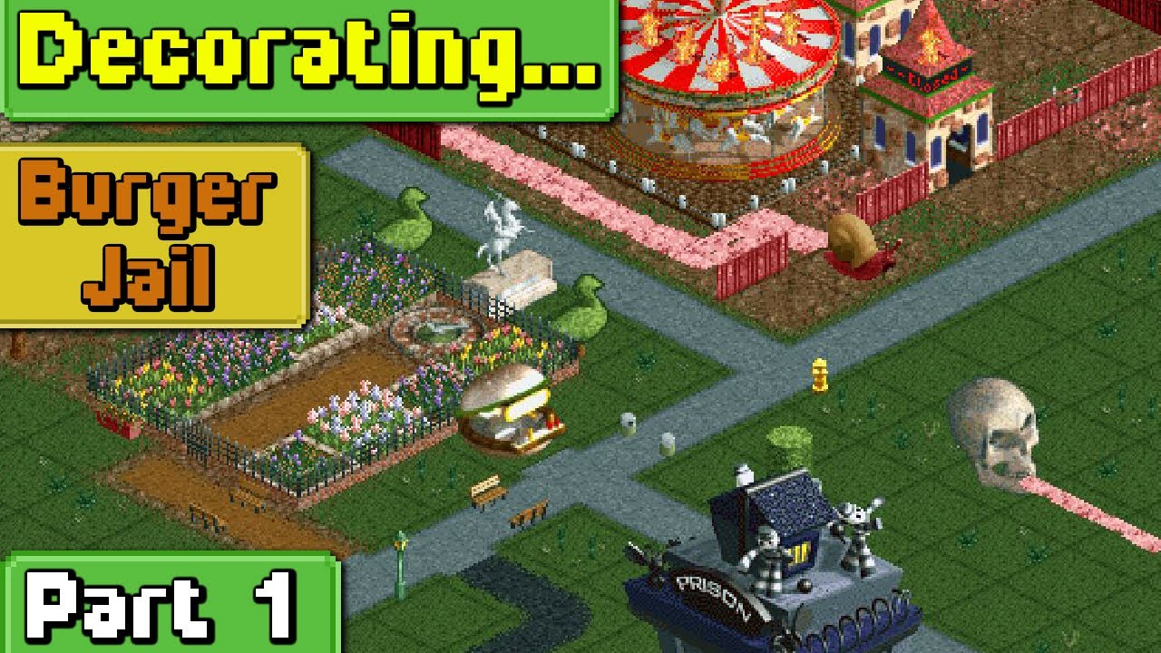 Decorating in OpenRCT2! - Burger Jail [Part 1] - YouTube