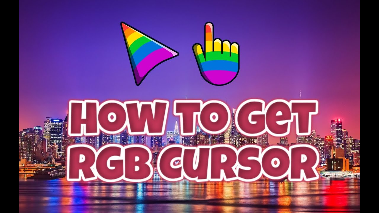 how to make your cursor CHROMA on windows 10 - YouTube