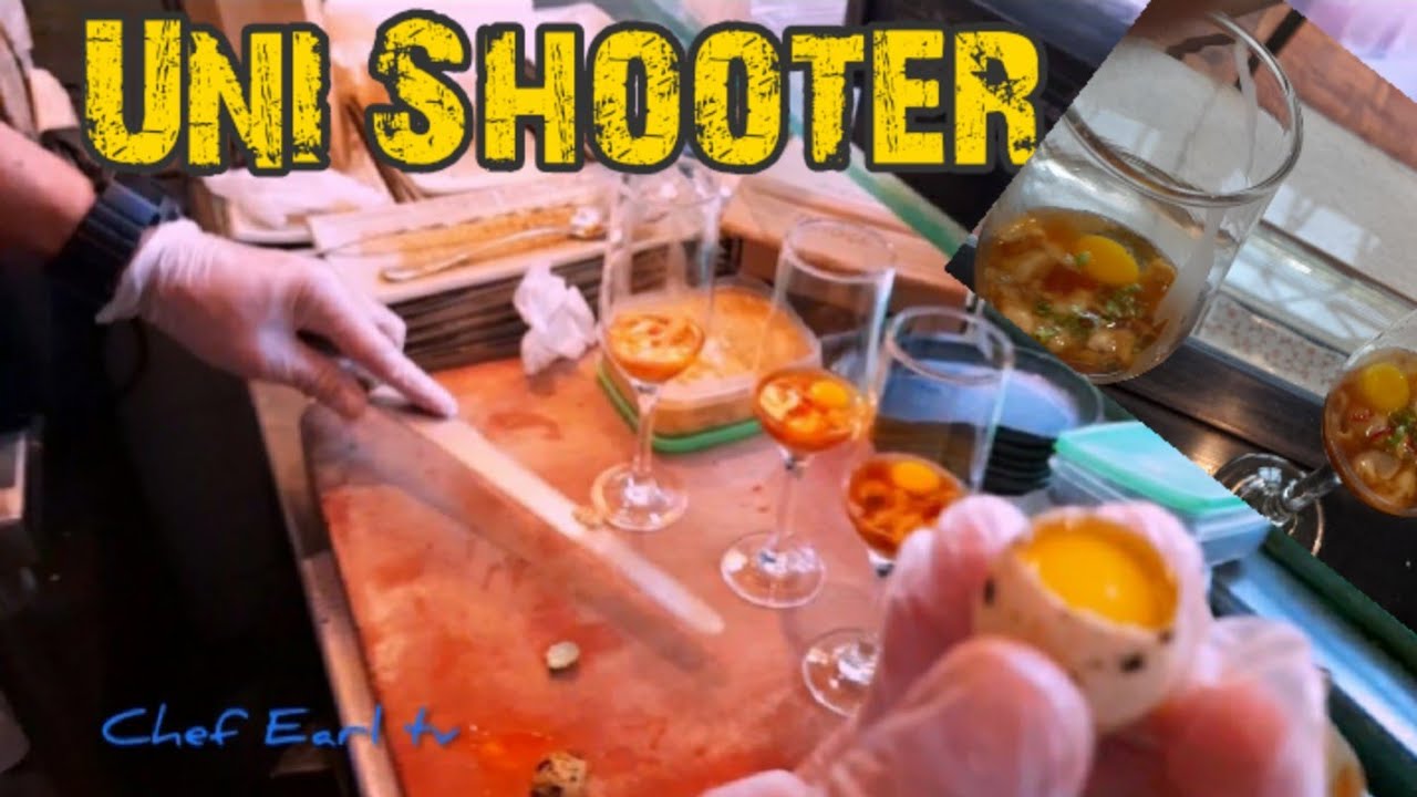HOW TO MAKE UNI SHOOTER IN SHOT GLASS | SEA URCHIN - YouTube