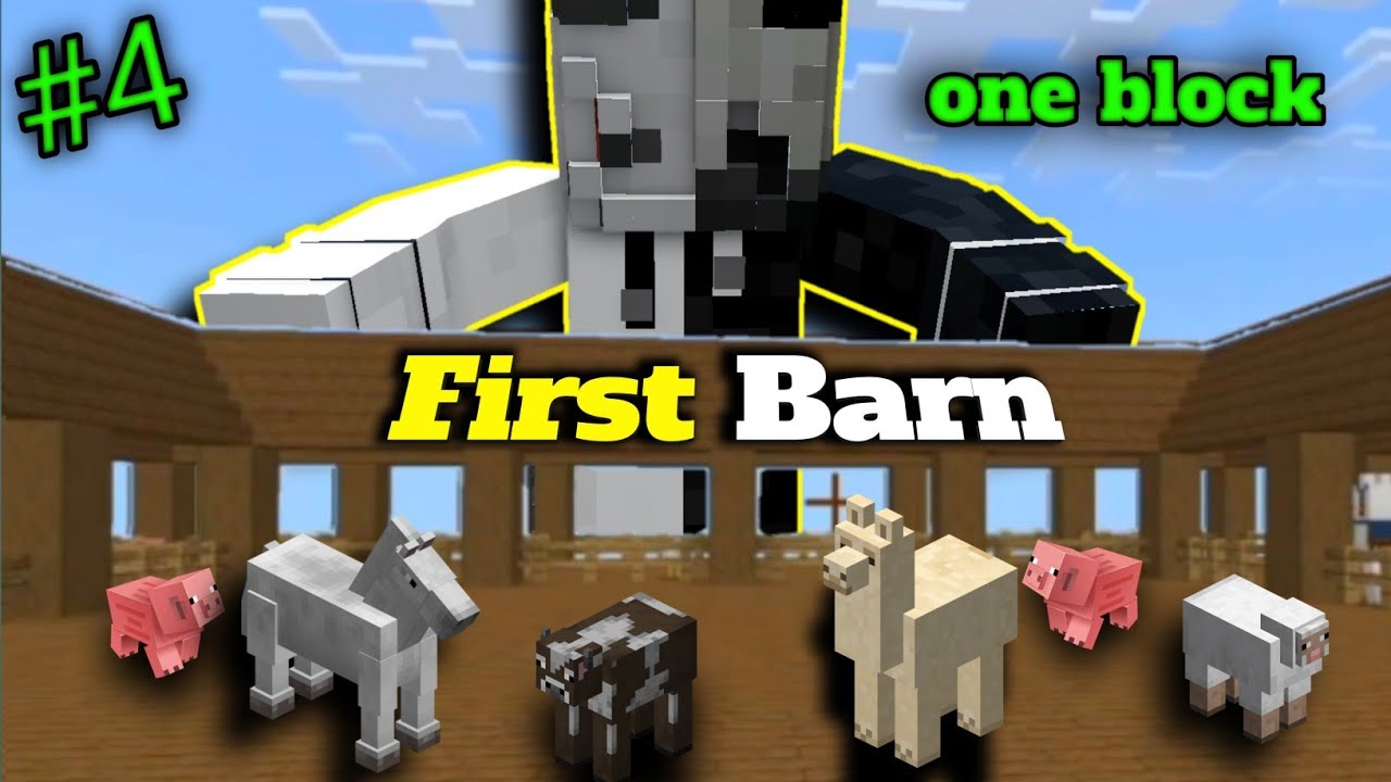 My First Barn In Oneblock 😍| craftsman 5 - YouTube