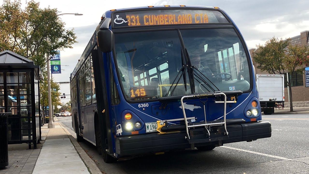 Pace 2013 Eldorado National Axess BRT Bus Ride Bus 6360 on Route 331 ...