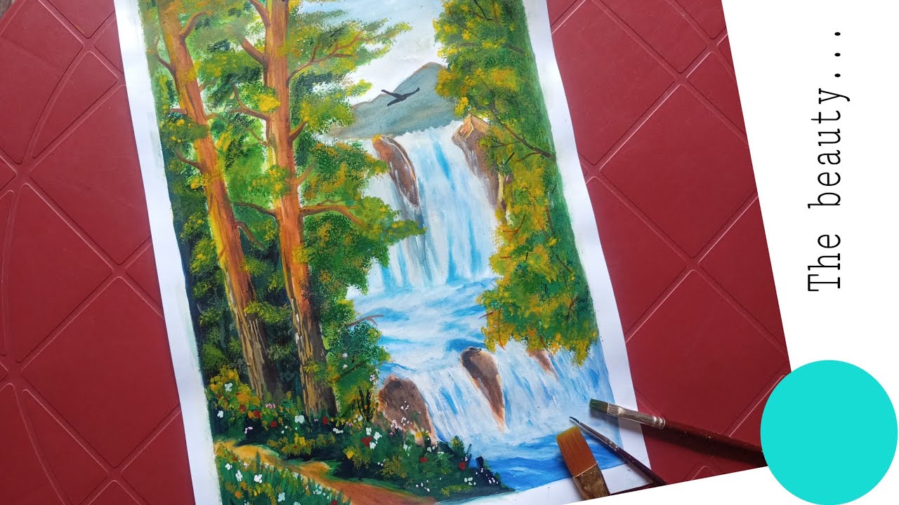Watercolor Painting/Waterfall// - YouTube