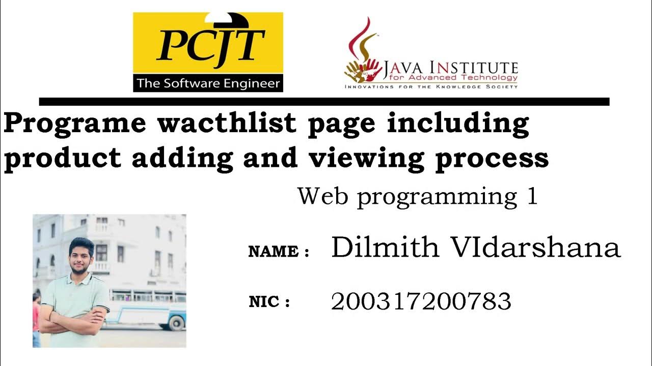programt wacthlist page including product adding and viewing process - YouTube