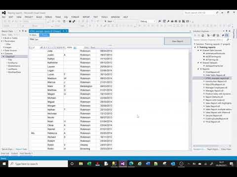 MS SSRS tutorial on html tags and colouring part of text - YouTube