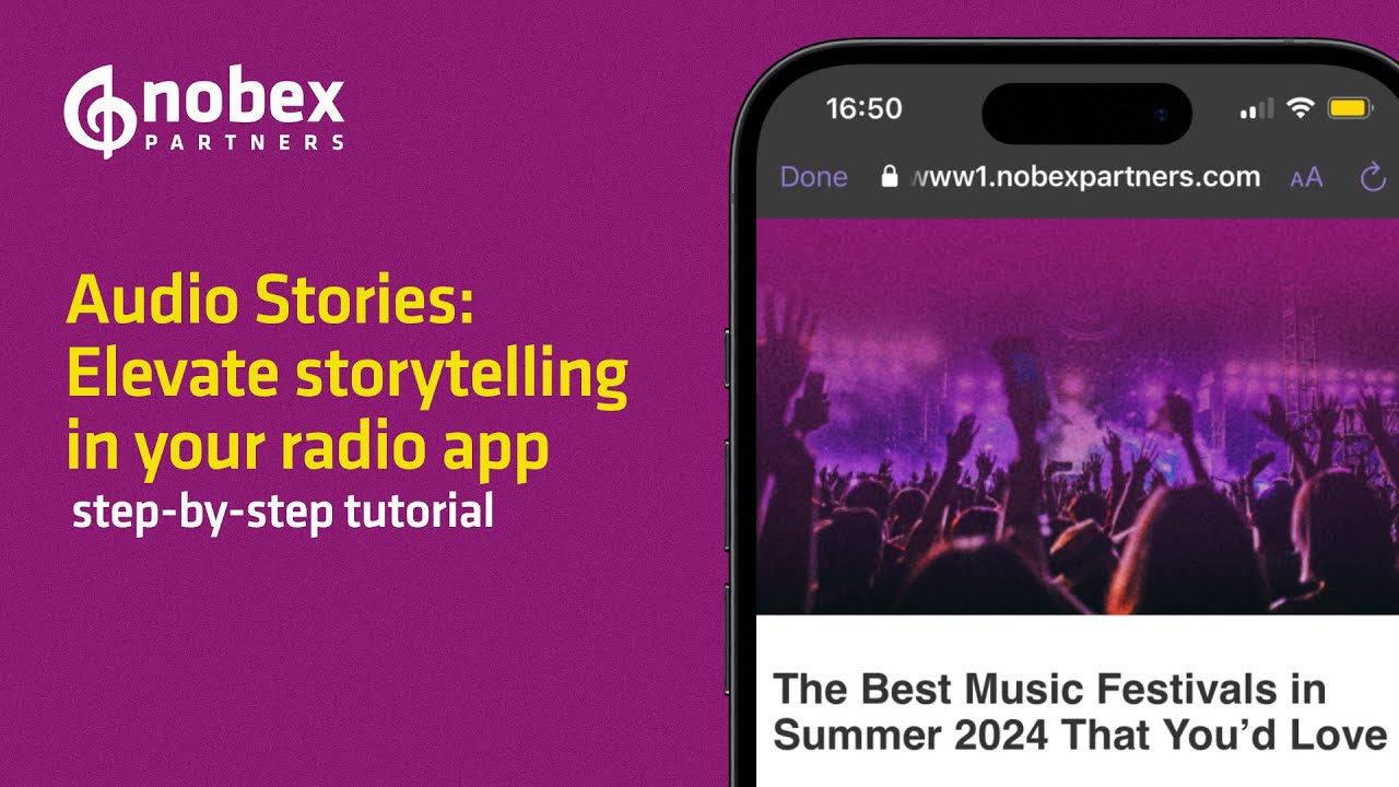 Audio Stories: Elevate storytelling in your radio app! - YouTube