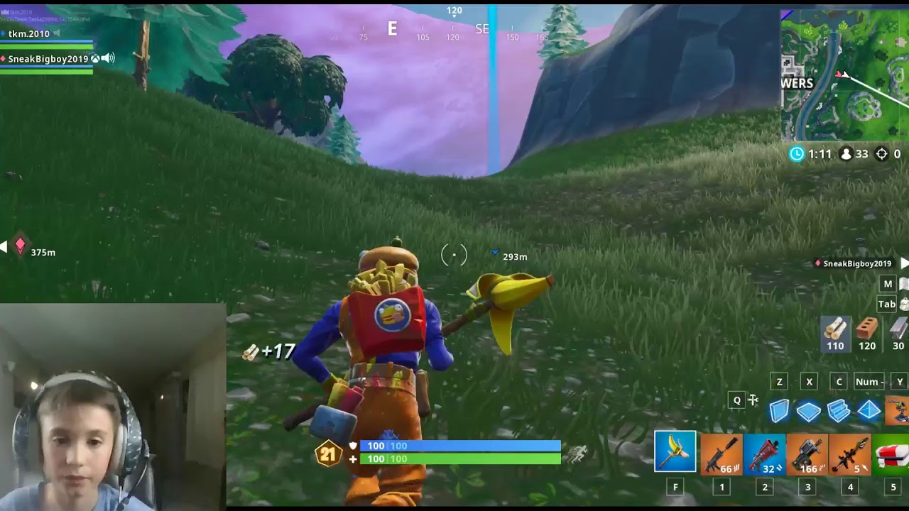 Fortnite Food Fight Deep Fried | 1 vs 1 | 8yr Old Gamer - YouTube