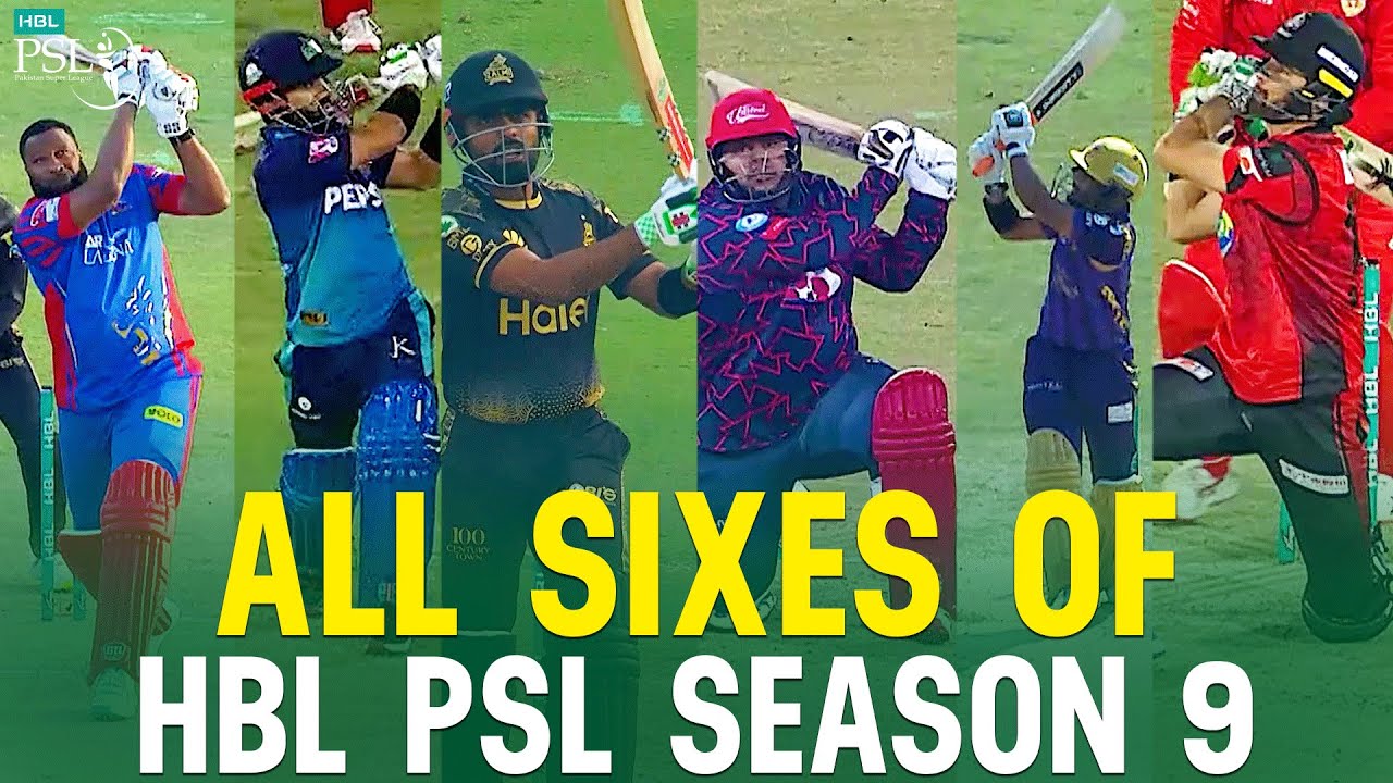 Sixes Galore in HBL PSL 9 | Thrilling Sky-High Action | HBL PSL | M1Z2A ...