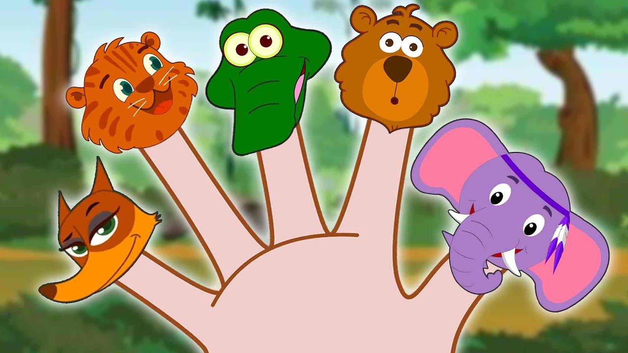 Finger Family Song + Wild Animals Songs and Rhymes By Nursery Rhymes ...