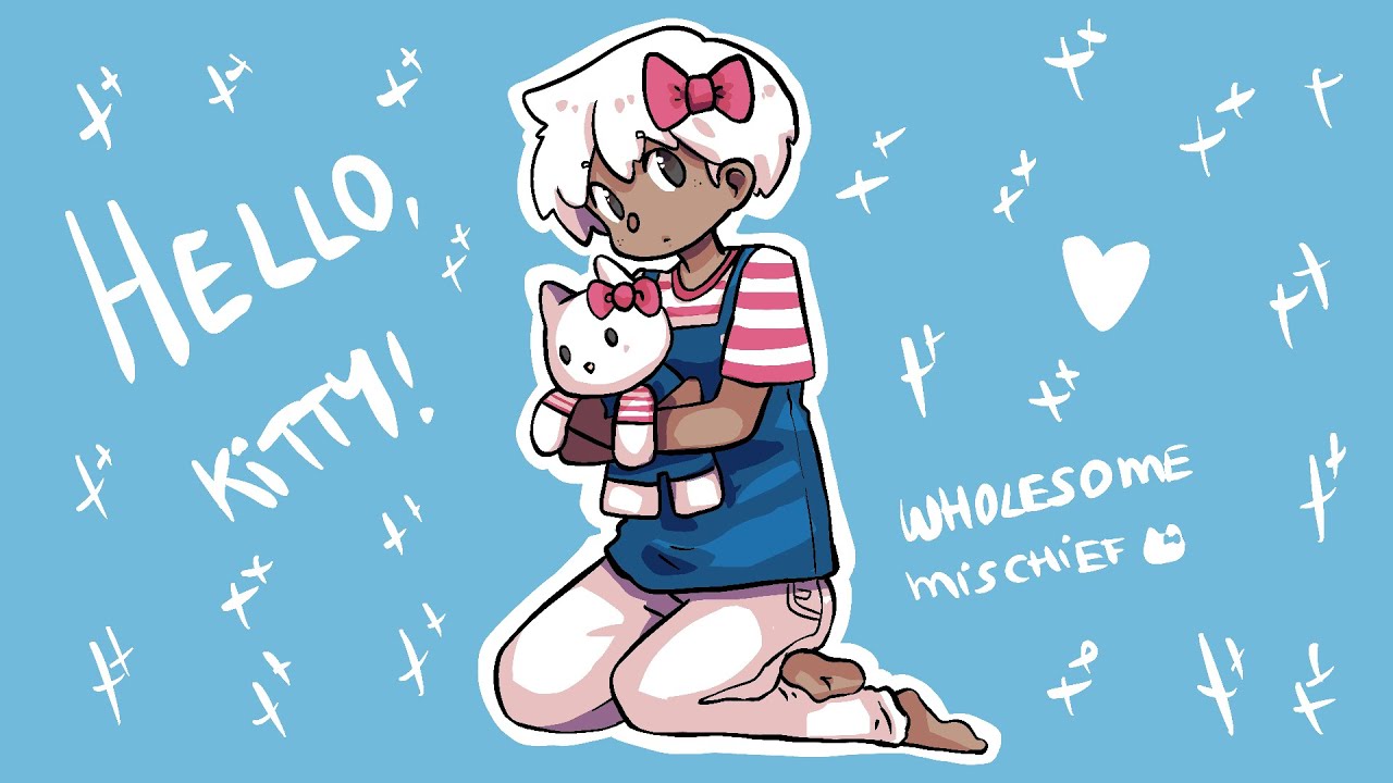 Hello, Kitty! Human ver. [SPEEDPAINT] - YouTube
