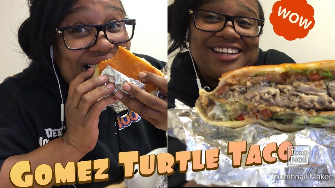 Gomez Turtle Taco!! - YouTube