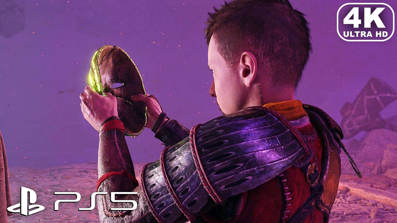 God of War Ragnarok PS5 - Atreus destroys Odin's Mask (4K ULTRA HD PS5 ...