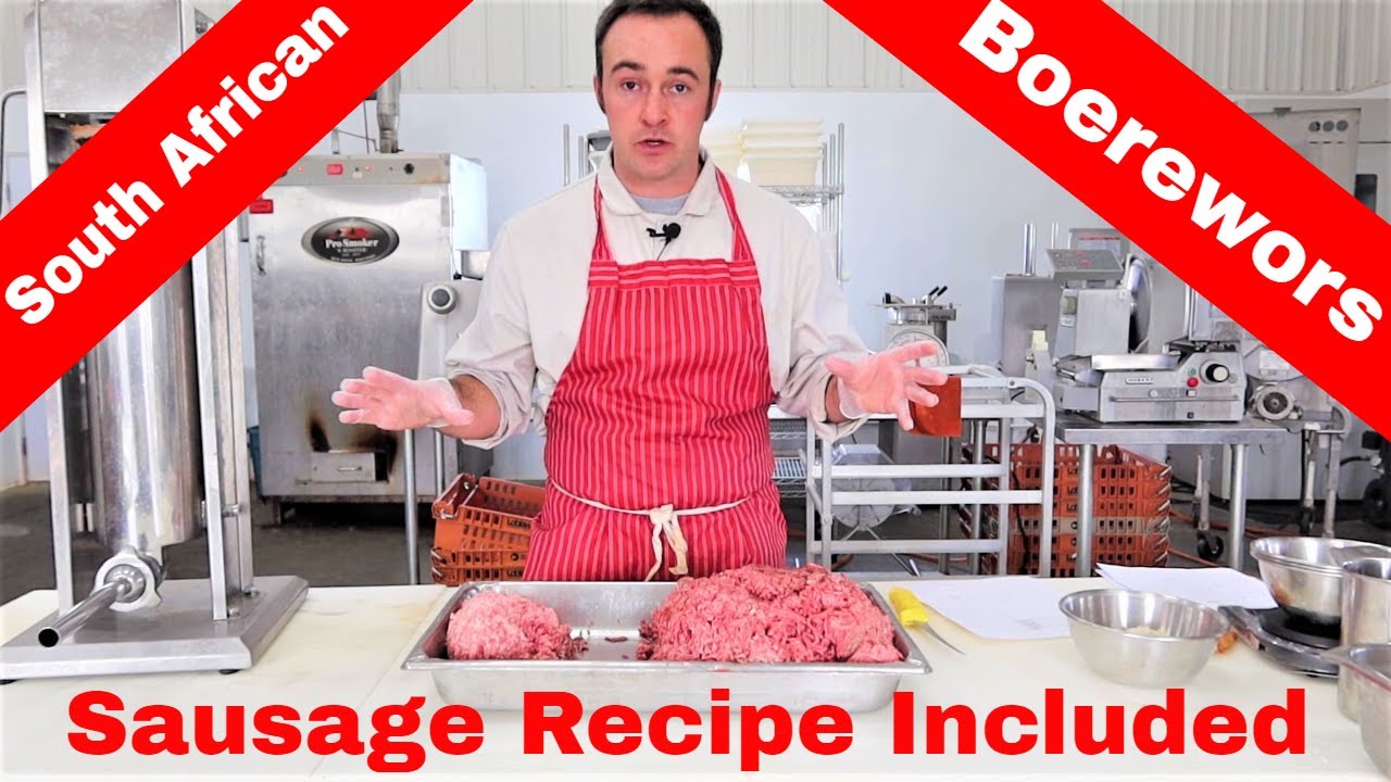 How to Make Boerewors Sausage, South African Boerewors Sausage. - YouTube