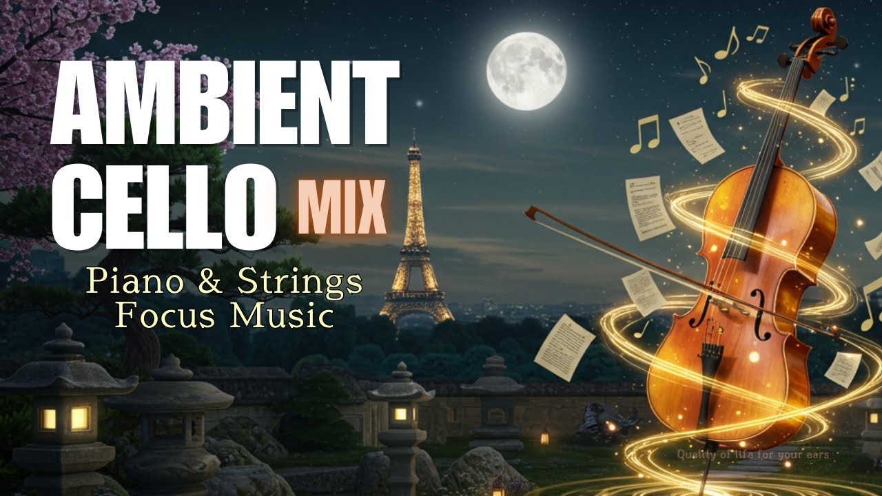 Ambient Cello Mix | Piano & Strings for reading, studying, working and ...