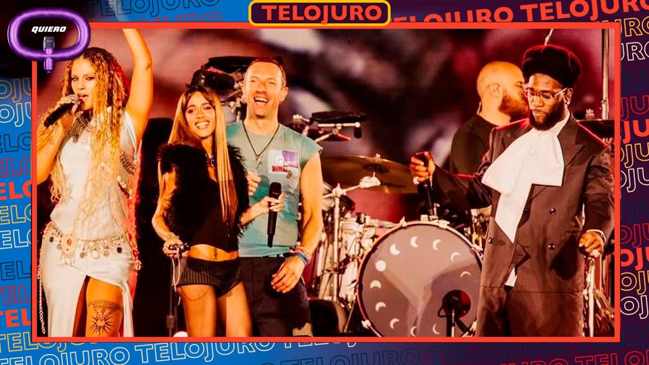 Tini cantó junto a Coldplay en Dublin - YouTube