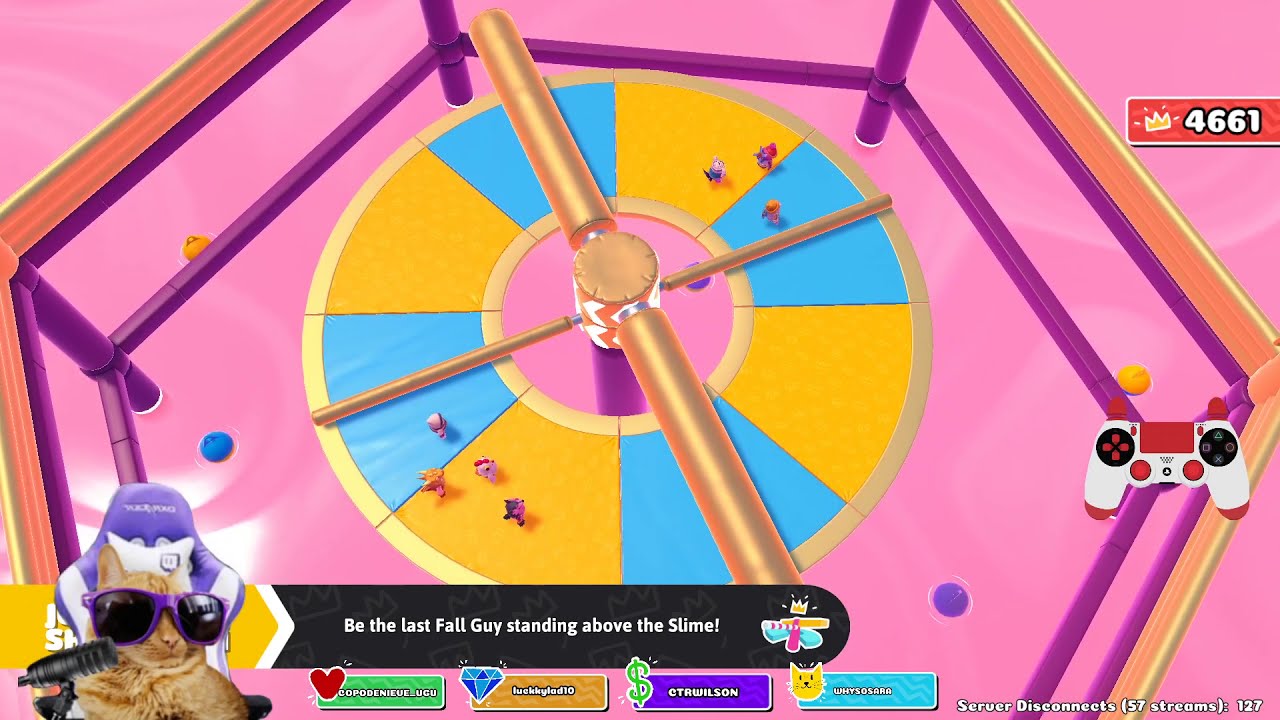 JUMP SHOWDOWN 5 minutes of battle on last level in fall guys fall guys ...