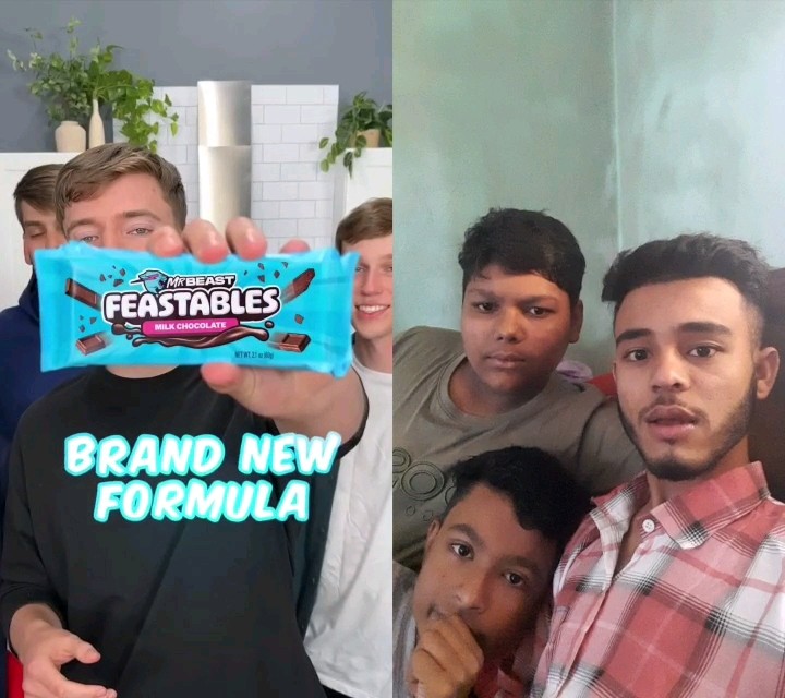 Filled Chandler's Car With Feastables #reaction #respect #ytshorts # ...