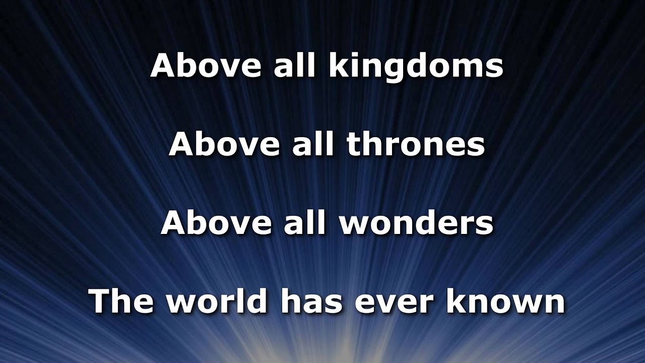 Above All, Instrumental, No Vocals, Blue Background - YouTube