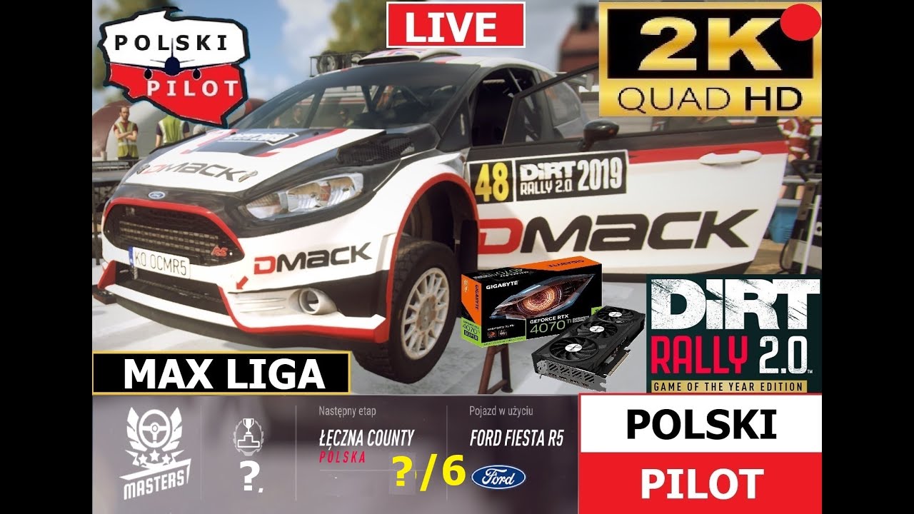#5 Rajd USA WRC R5 ELITE Dirt Rally 2.0 PL Polski Pilot na żywo 5 z 6 ...
