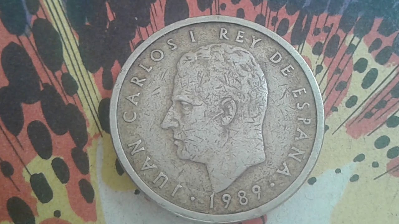 Espagne, Juan Carlos I Cien pesetas 1989 modele cien coin value - YouTube