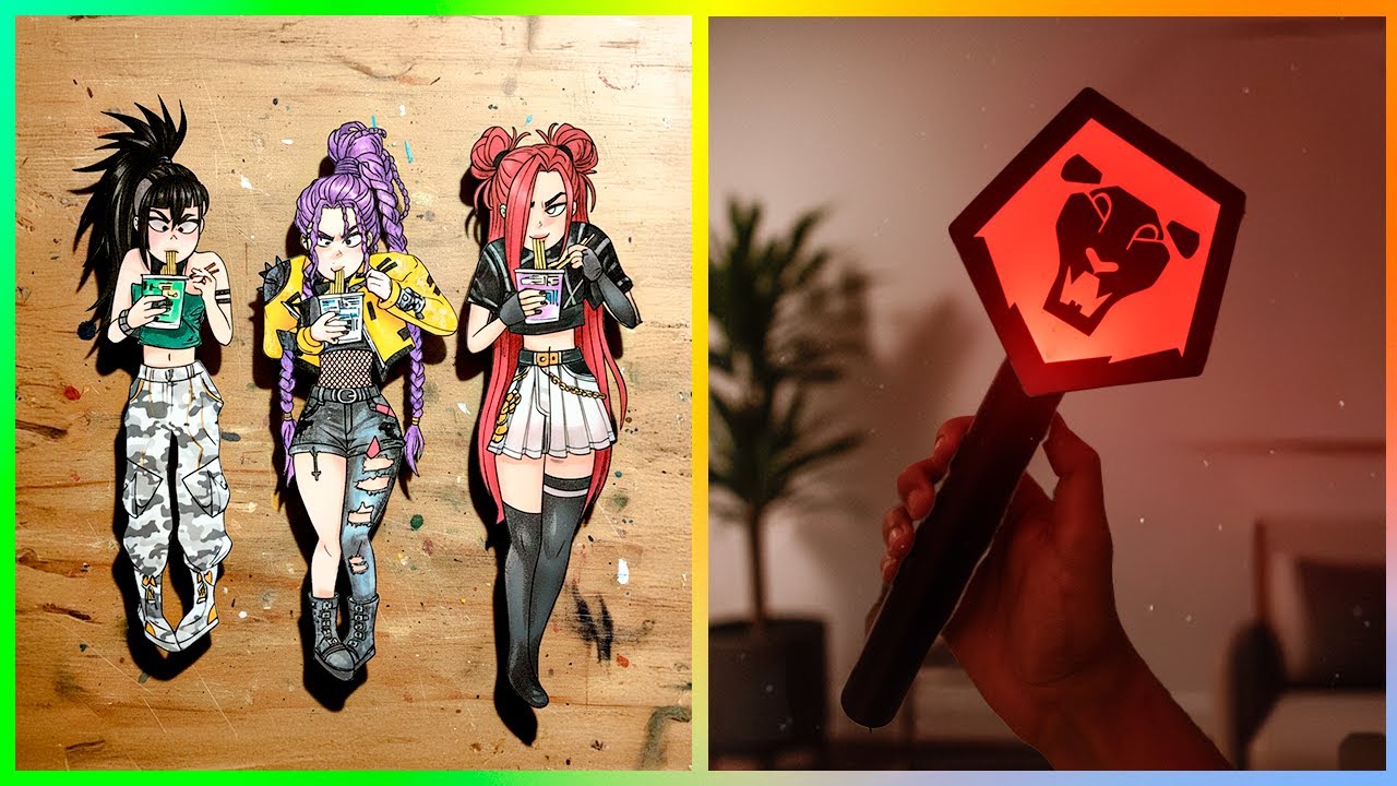 K-Pop Demon Hunters & Genius Fan Art That's On Another Level - YouTube