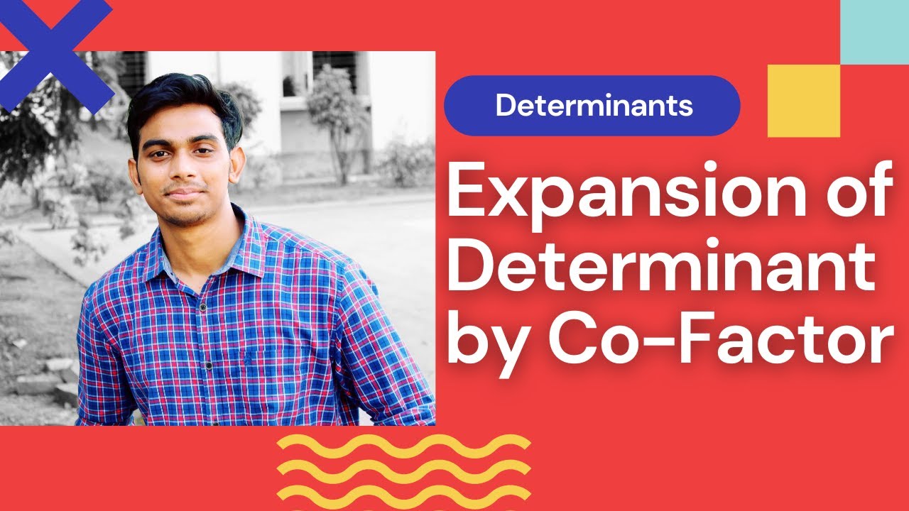 Determinants - Expansion of Determinant by Co-Factor - YouTube