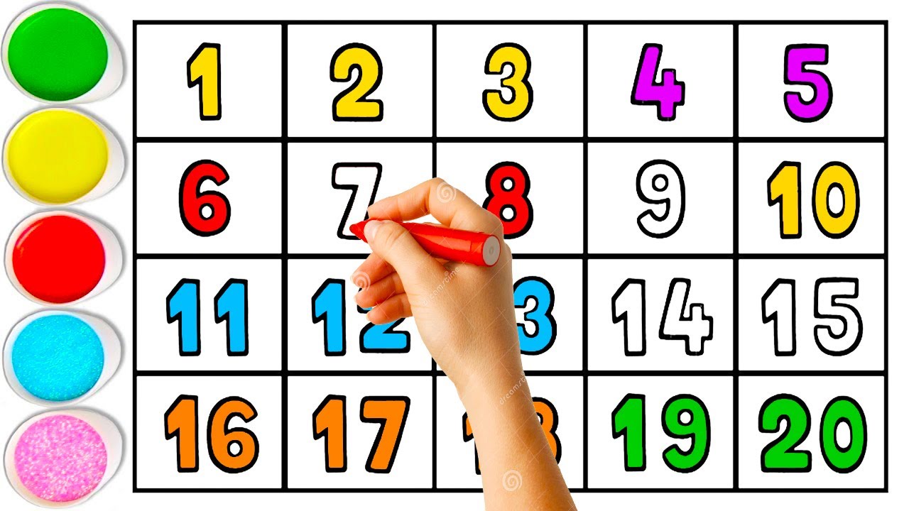 Counting Numbers For Beginners - Write and Read Numbers 1 to 20 - 12345 ...