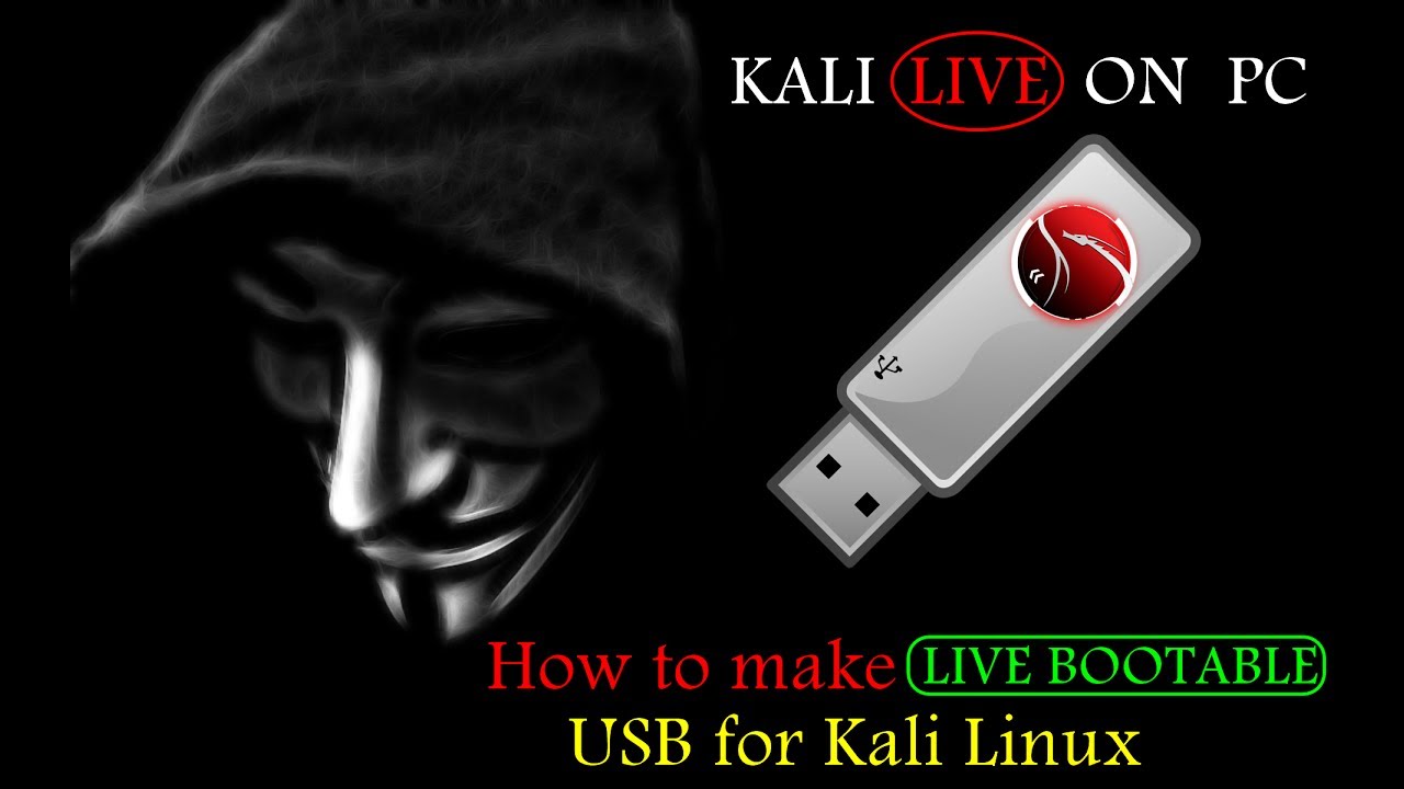 How to make Live bootable usb drive for kali linux [Hindi] - YouTube