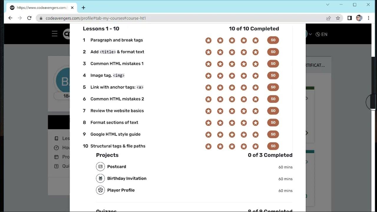 Code Avengers (HTML_CSS#1) Task 14 &15 - YouTube